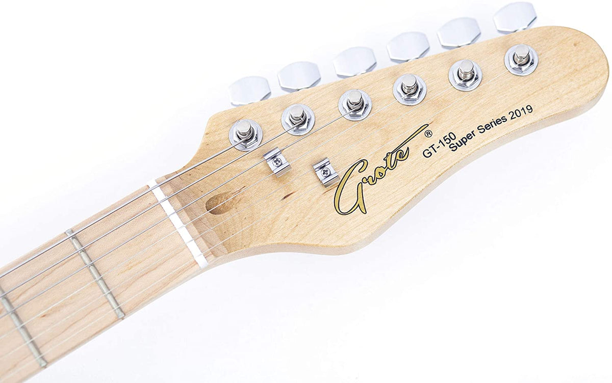 Grote Electric Guitar ST Style Full-Size Printed Pawlonia Solid Body C ...